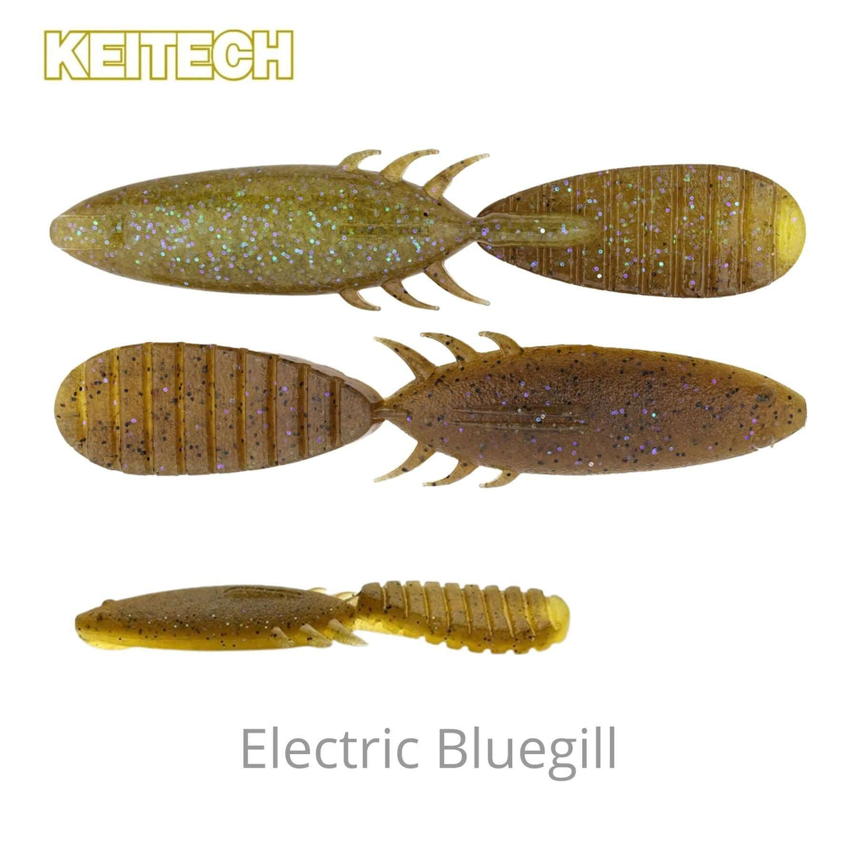 Keitech Paddlin' Beaver Jigi 3.5" 7kpl | Electric Bluegill