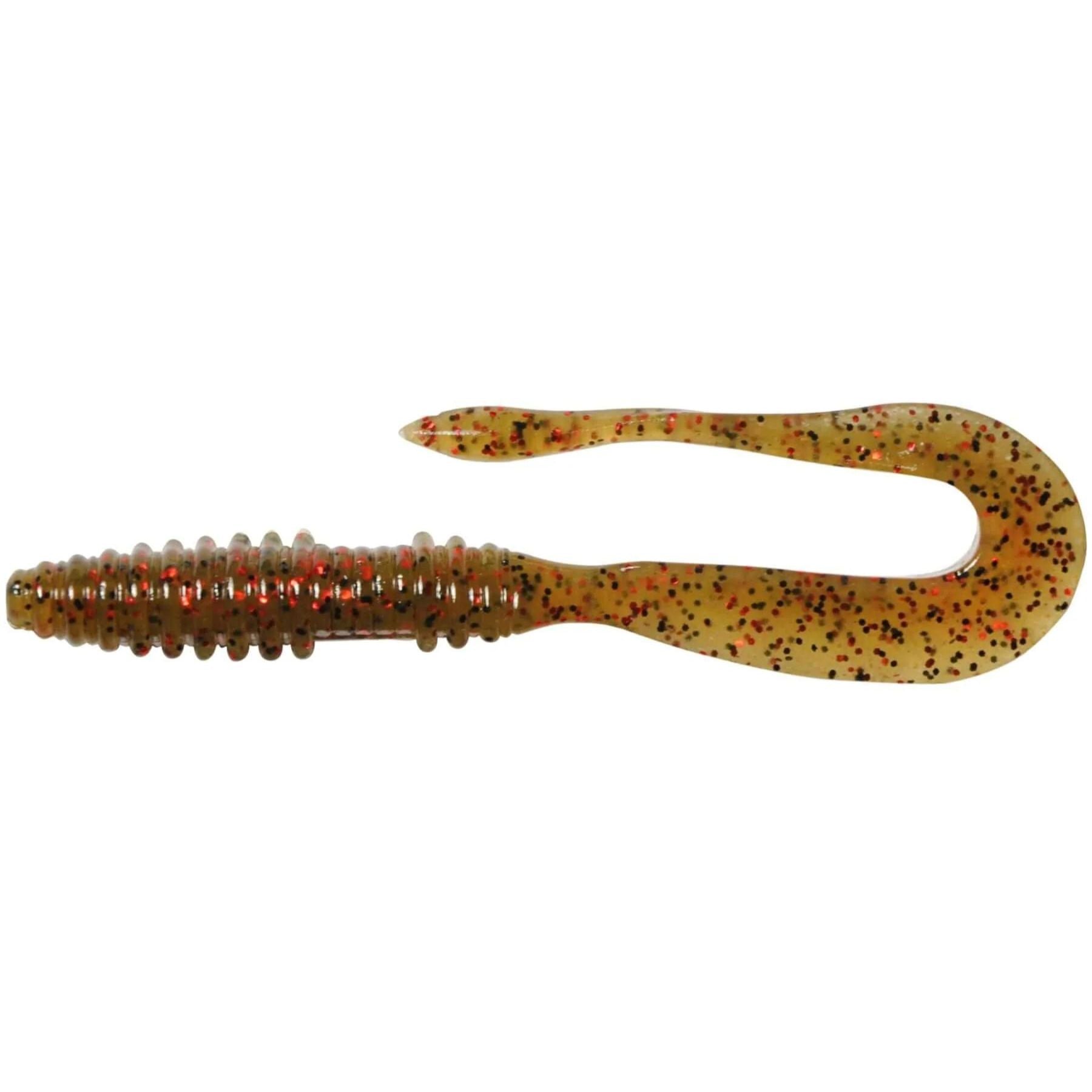 Keitech Mad Wag mini Jigi 3.5" 10kpl | Motoroil Red Flake | KPFISHING ...