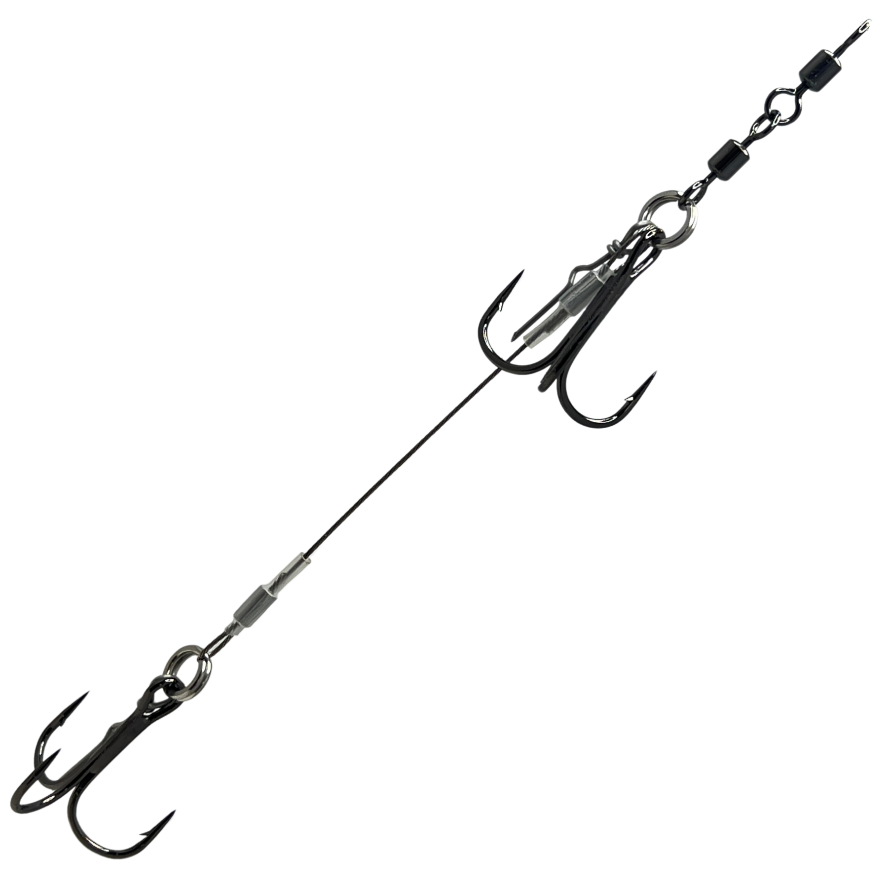 JK-Rig Tuplakoukku-Rigi 11cm | 3/0 60kg Heavy Duty | KPFISHING.FI