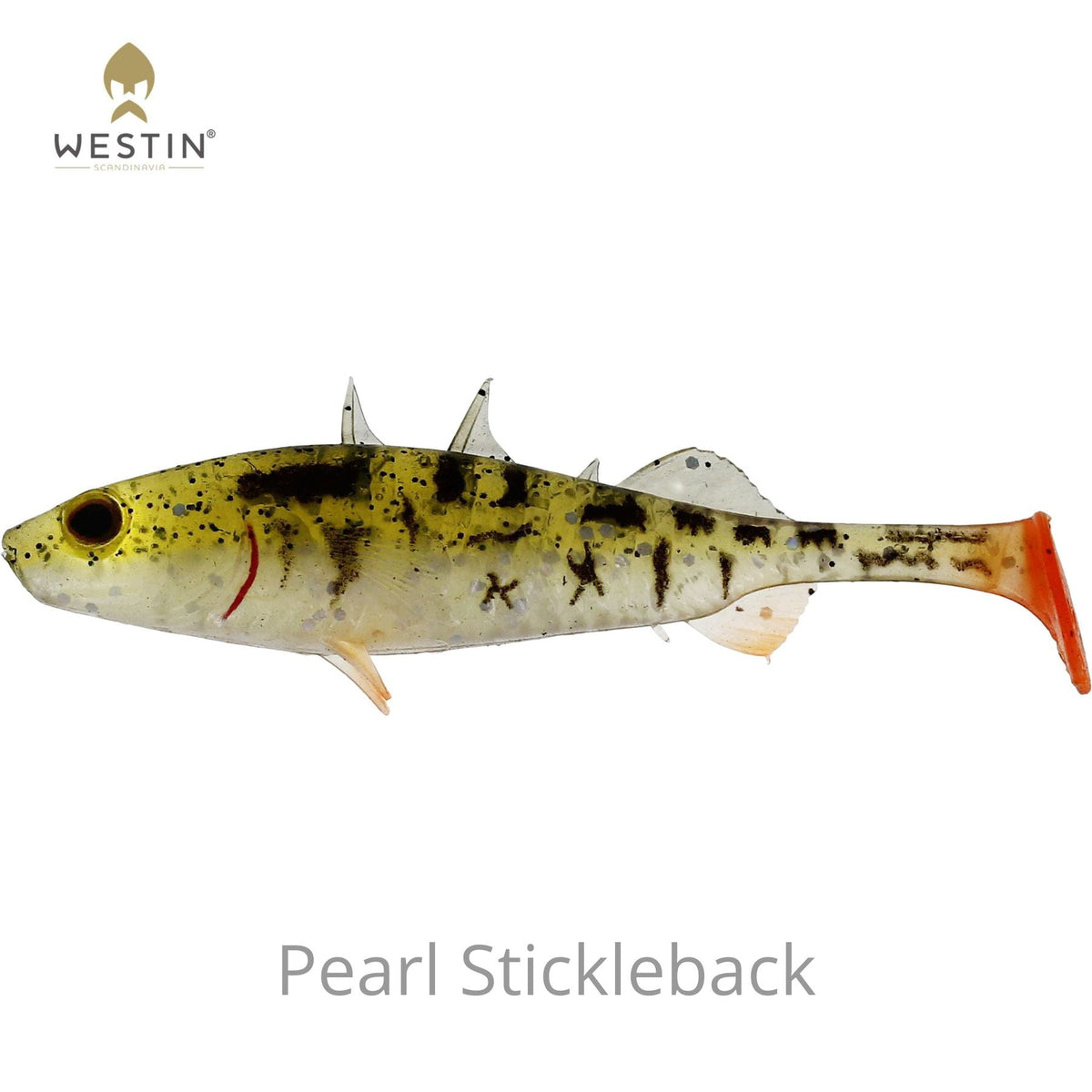 Westin Stickleback Shadtail Jigi 7.5cm 3kpl | Pearl Stickleback